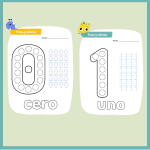Números del 0 al 10 fichas de trazo | EducaMundo
