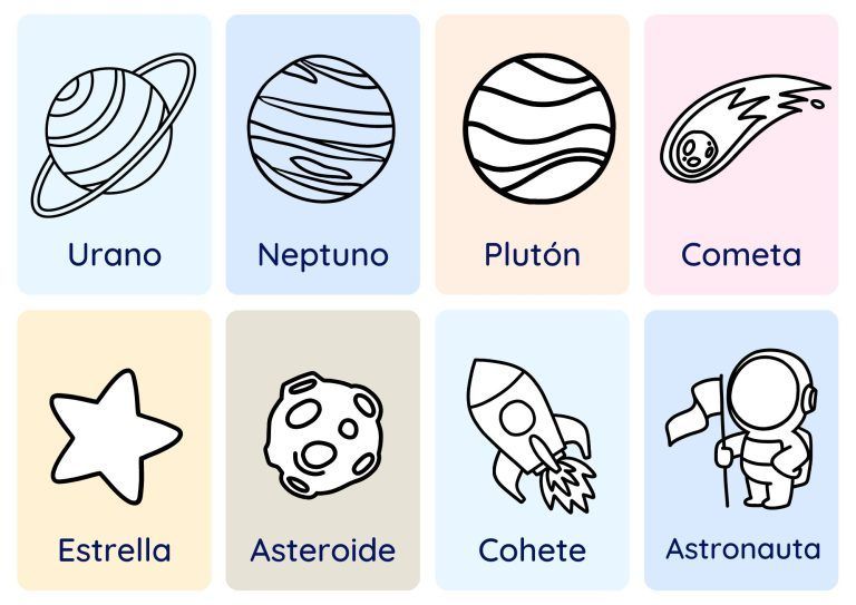 El Sistema Solar vocabulario en inglés