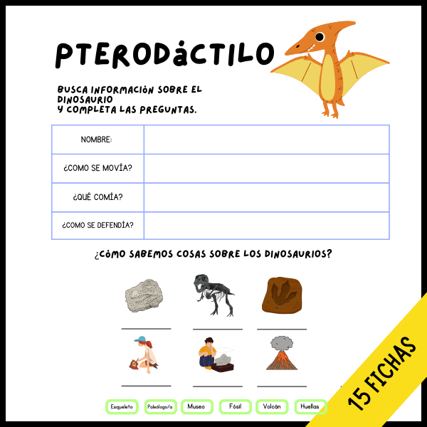 Actividades de dinosaurios preescolar