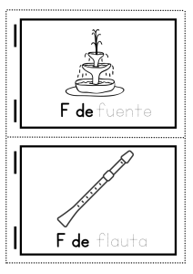 Dibujos con la letra f