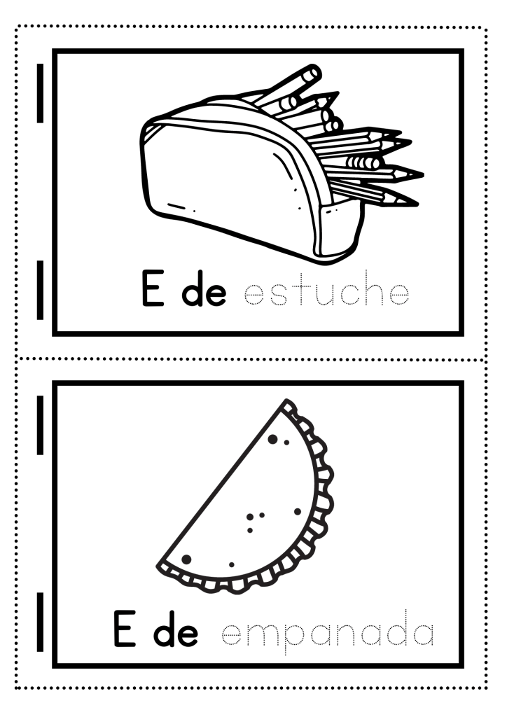Dibujos con la letra E