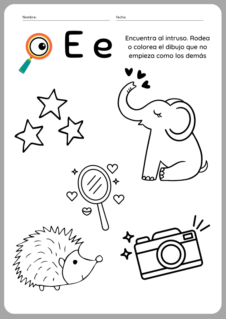 Tarjetas de Conciencia Fonológica