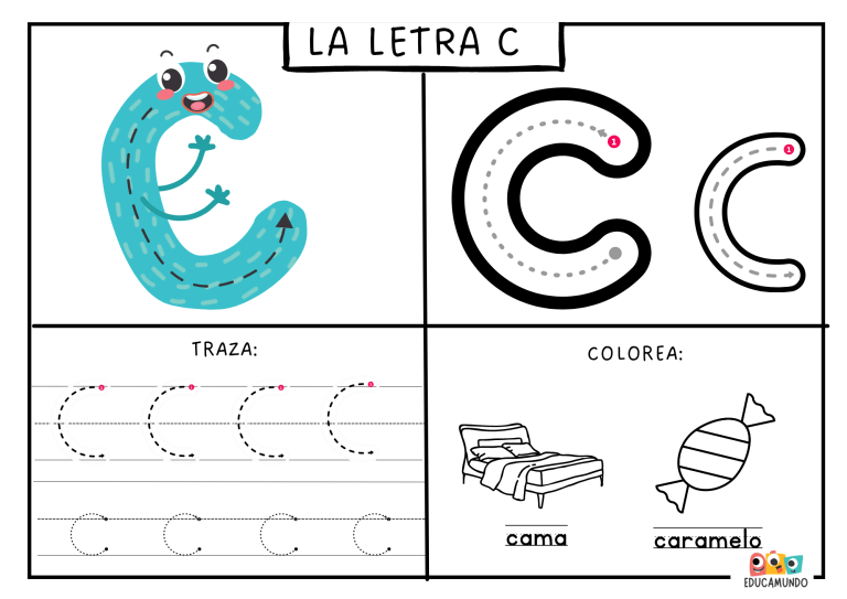 Trazo de la letra C FICHAS GRATUITAS