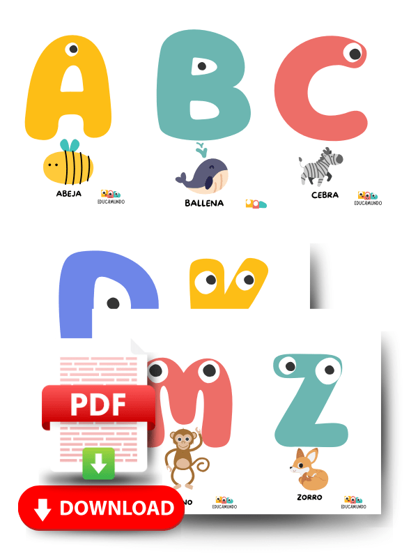 Fichas de Abecedario con animales | EducaMundo