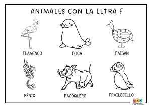 Dibujos con la letra f