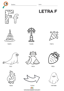 Dibujos con la letra f
