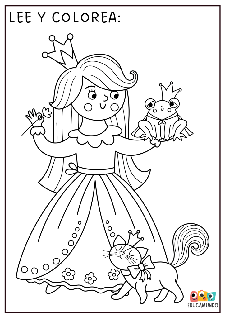 Lee y colorea Dibujos gratis