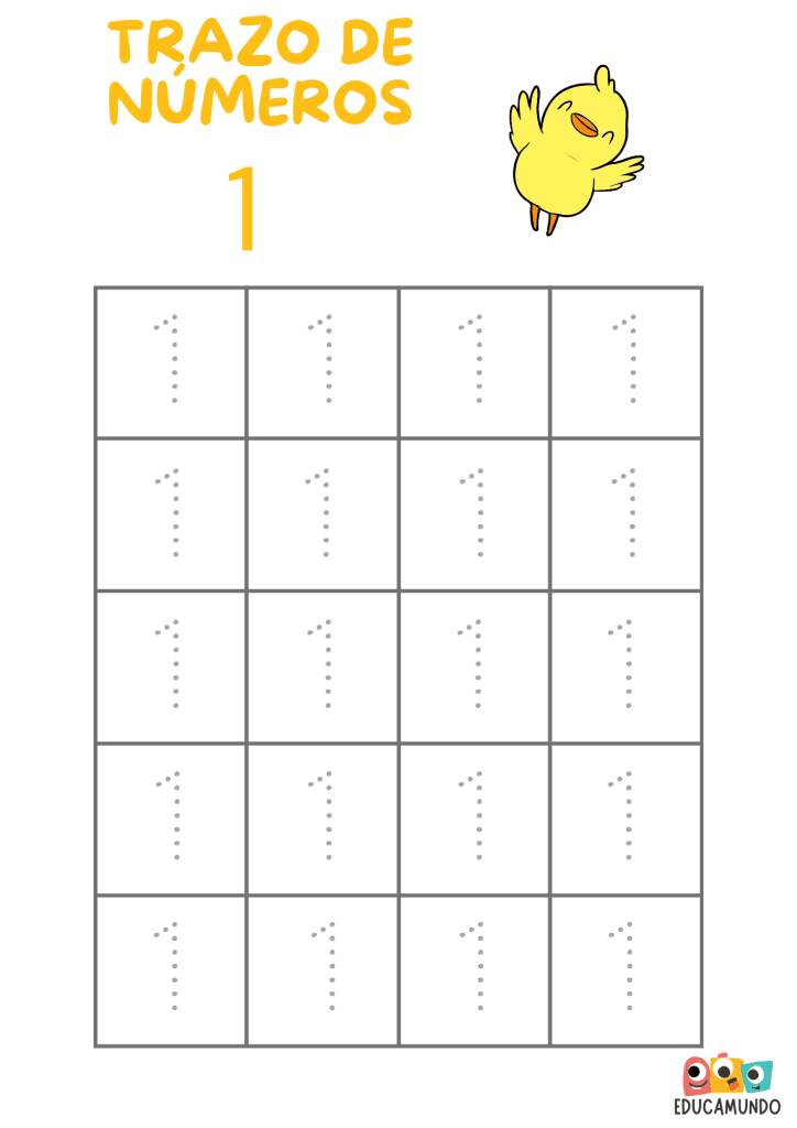 Trazo de numeros del 0 al 9 | EducaMundo