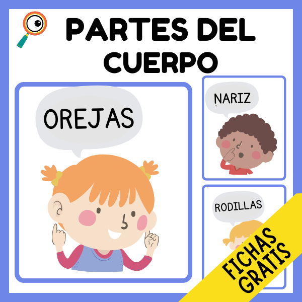 Fichas para aprender las partes del cuerpo | EducaMundo