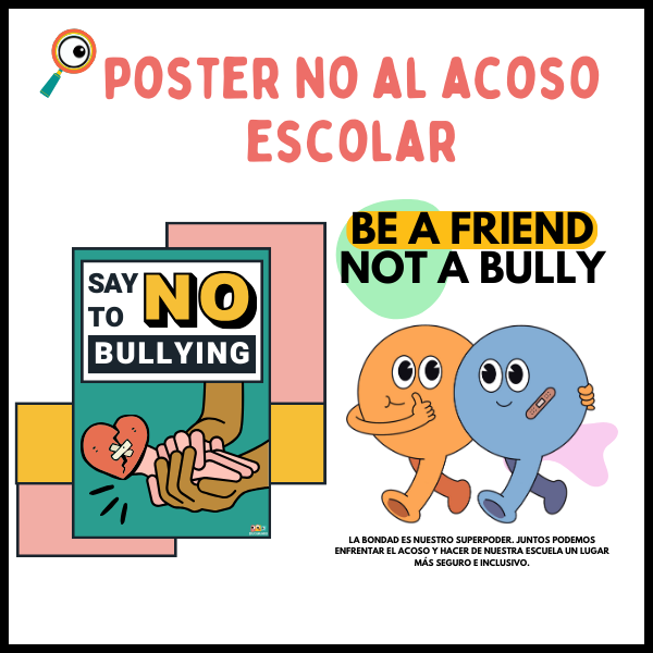 Carteles Para Prevenir El Acoso Escolar Bullying Aula En Juego