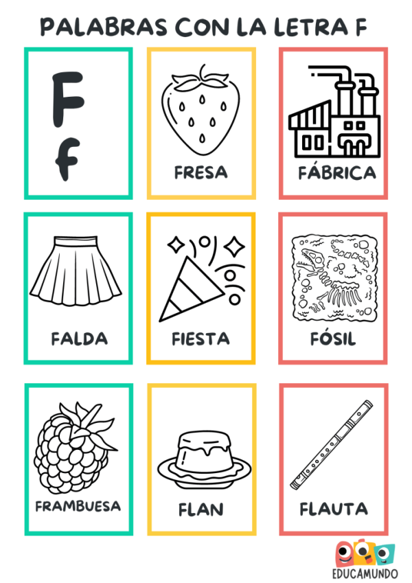 Palabras con la letra F