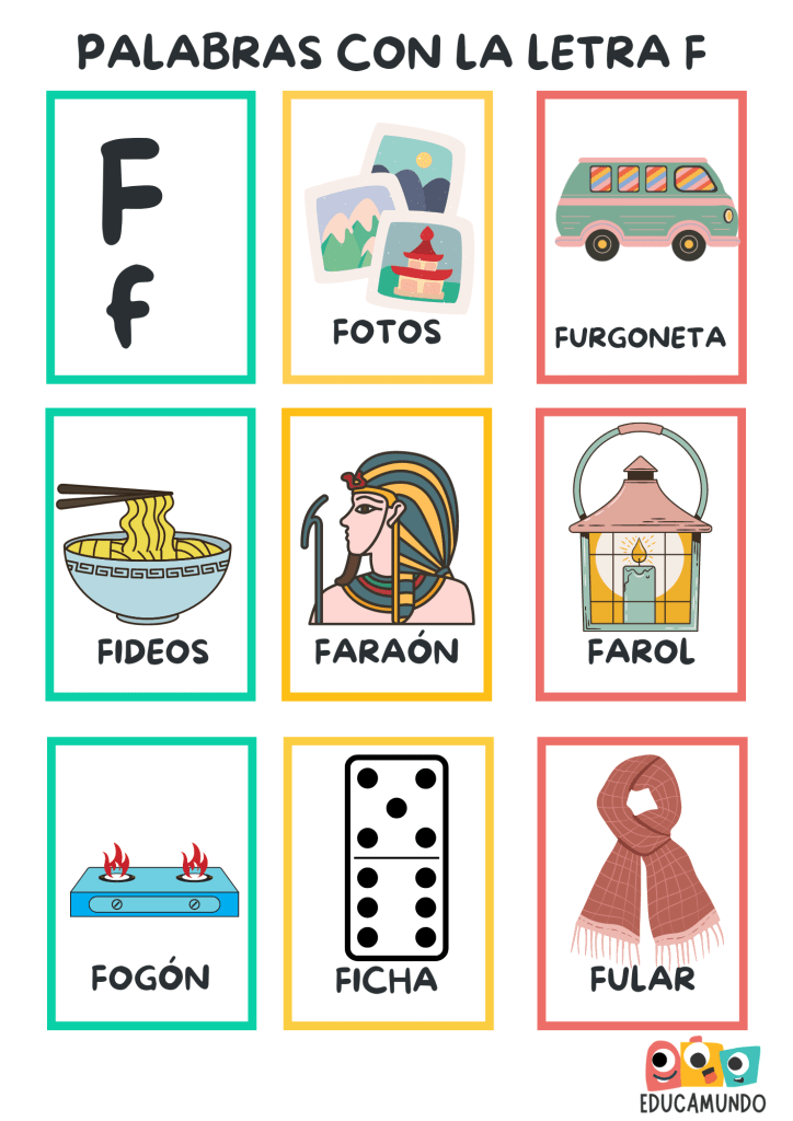 Palabras con la letra F