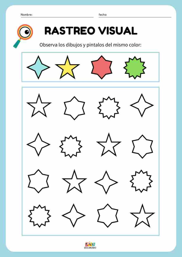 Rastreo Visual Fichas descargables