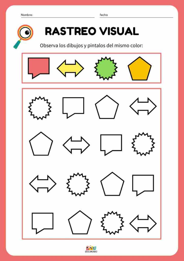 Rastreo Visual Fichas descargables