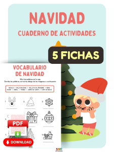 Cuaderno Actividades Navidad Preescolar y Primaria