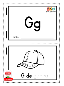 Páginas Para Colorear De La Letra G Para Niños En Edad Preescolar