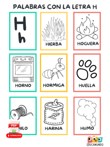 Palabras con la letra H | EducaMundo