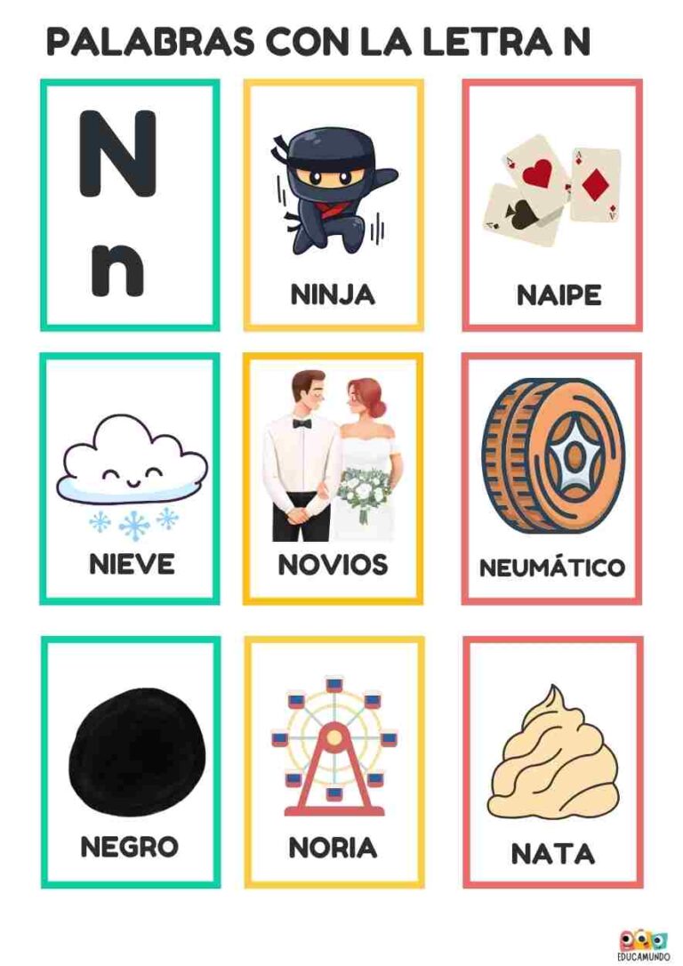 Palabras con la letra N | EducaMundo