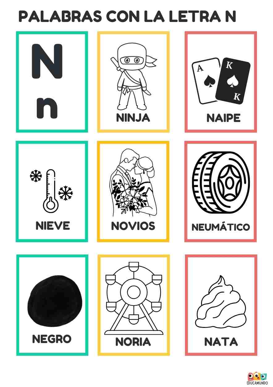 Palabras con la letra N | EducaMundo