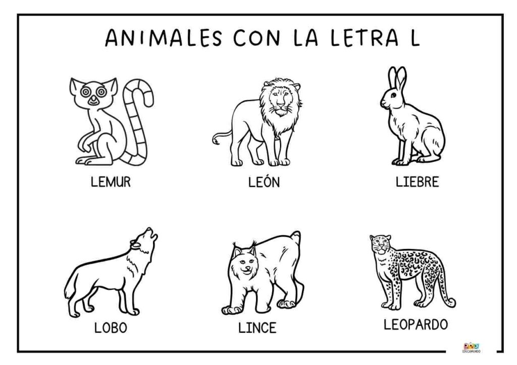 Dibujos con la letra L | EducaMundo