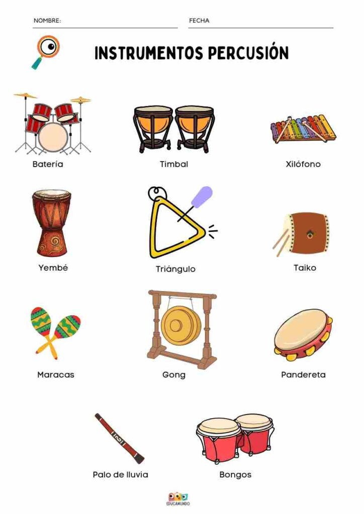 Instrumentos Musicales: Fichas y Actividades - Veganolas