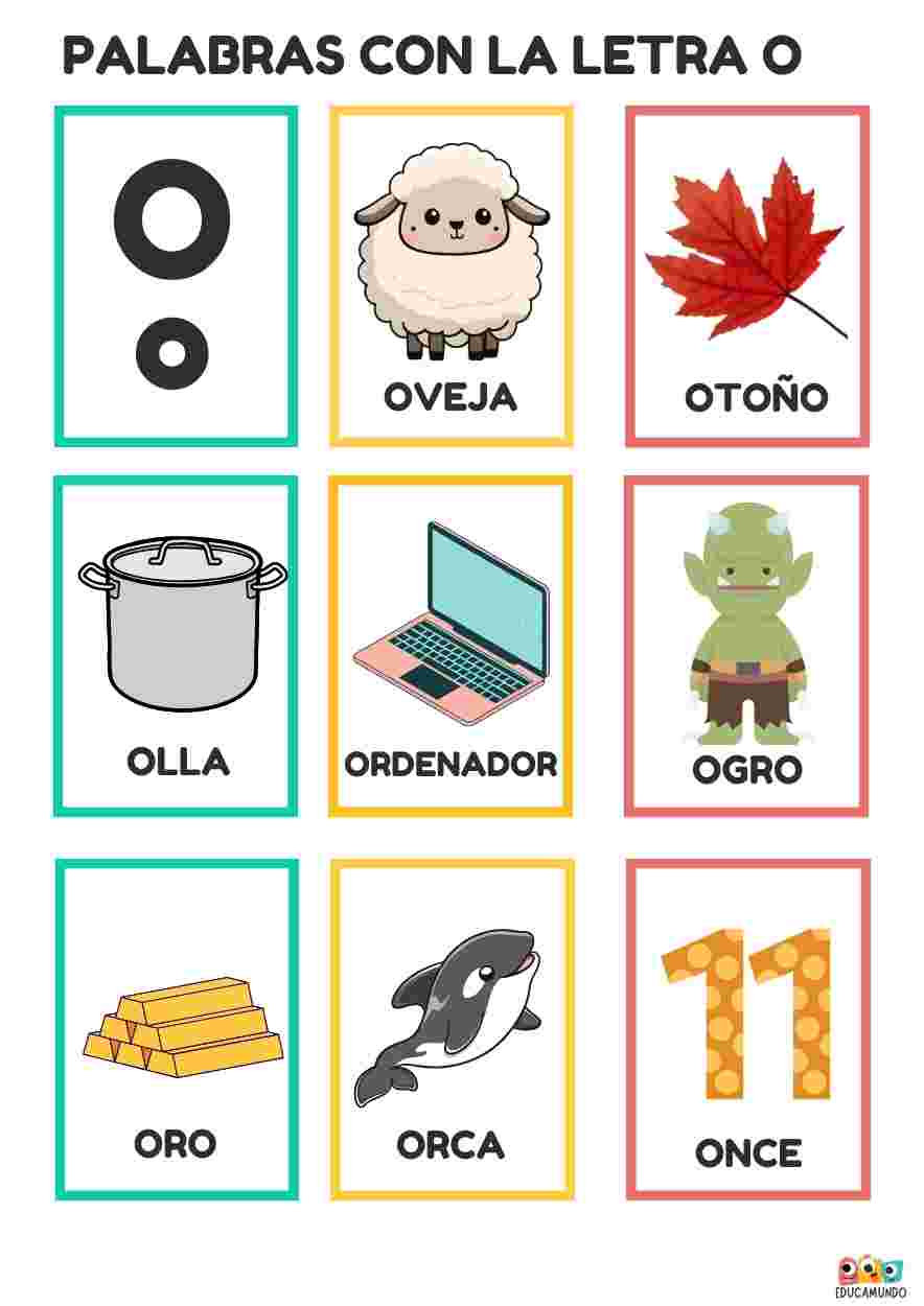 Palabras con la letra O - Veganolas