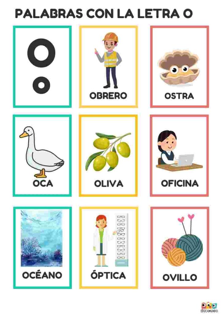 Palabras con la letra O - Veganolas