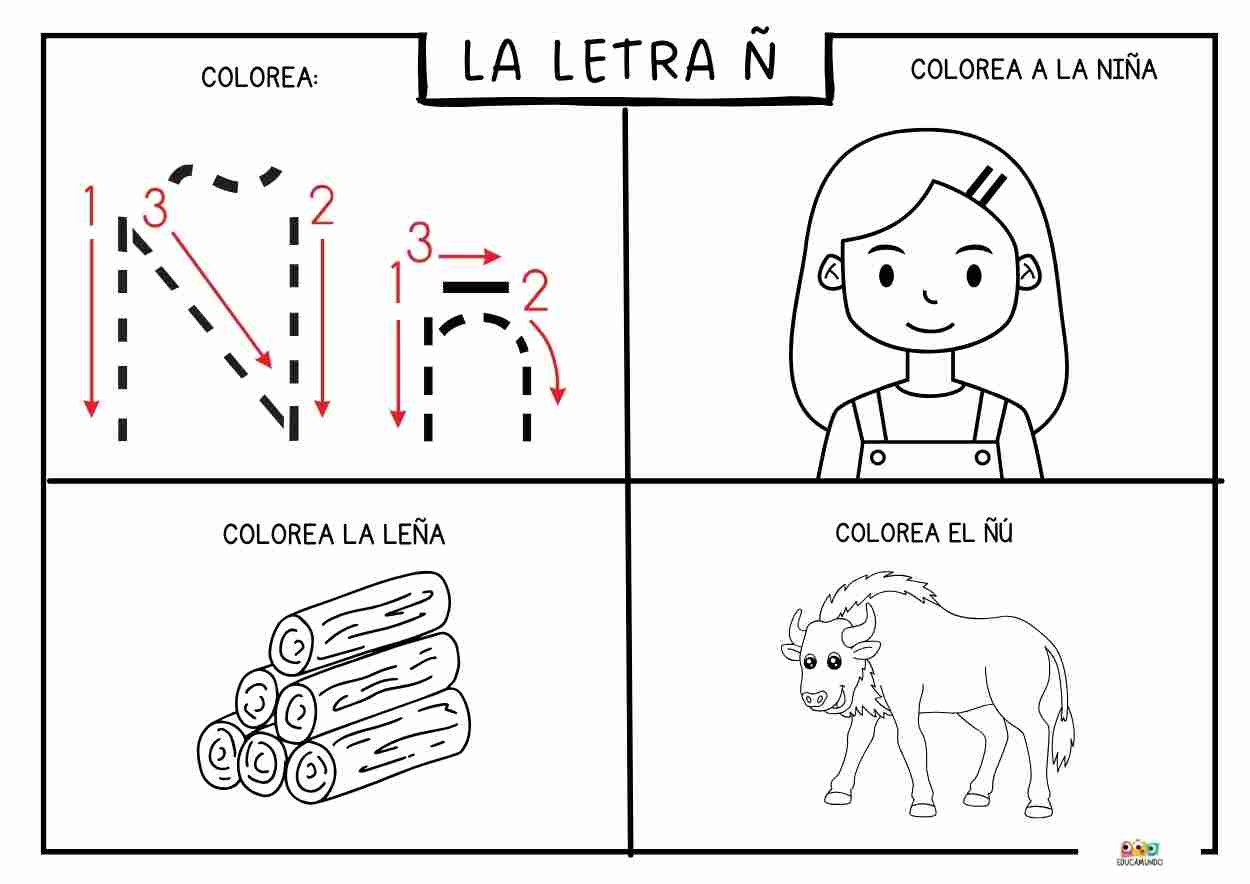 Trazo de la Letra Ñ - EducaMundo