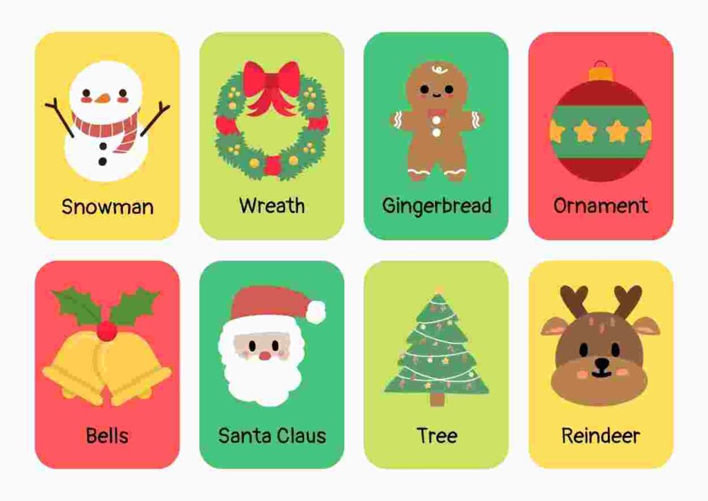 Navidad en inglés - Fichas Vocabulario