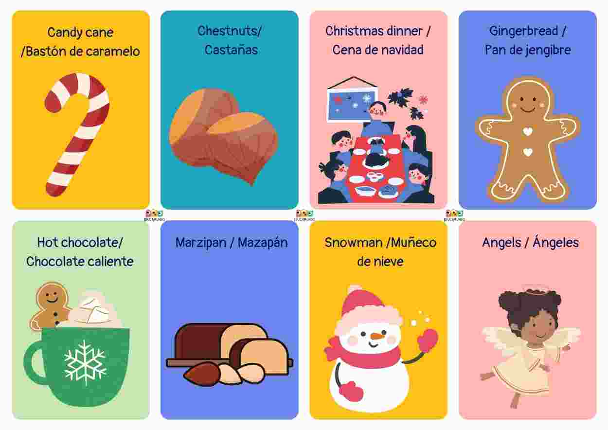 Navidad en inglés - Fichas Vocabulario