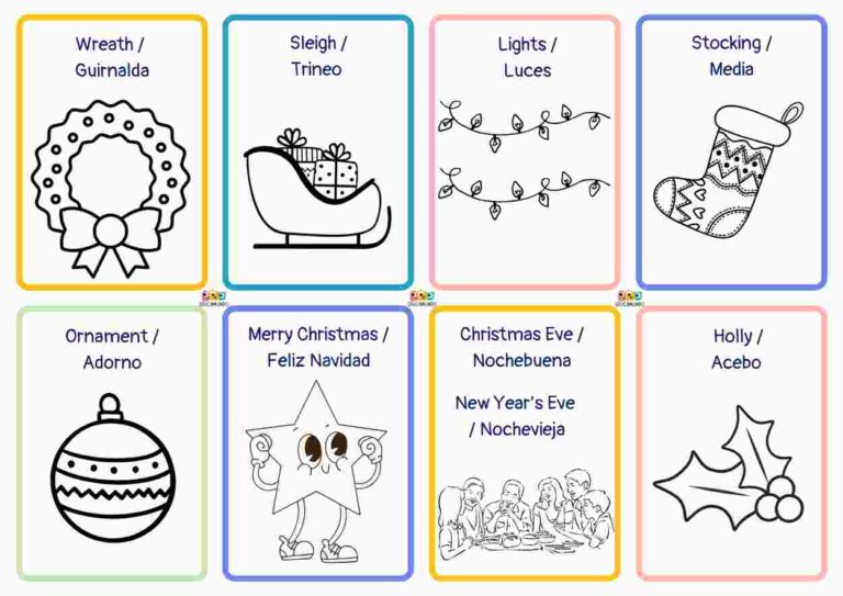 Navidad en inglés - Fichas Vocabulario