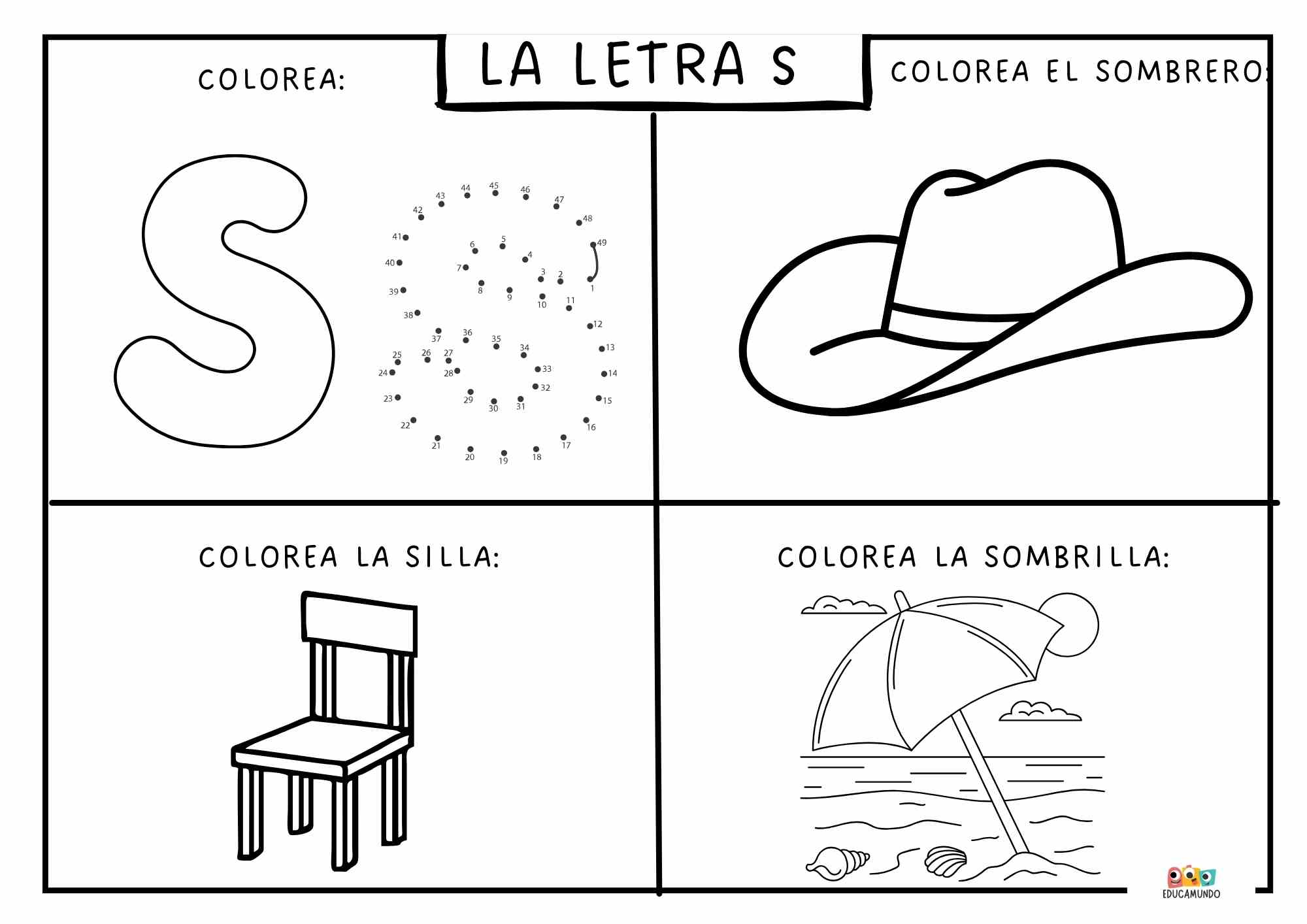Trazo de la letra S - EducaMundo