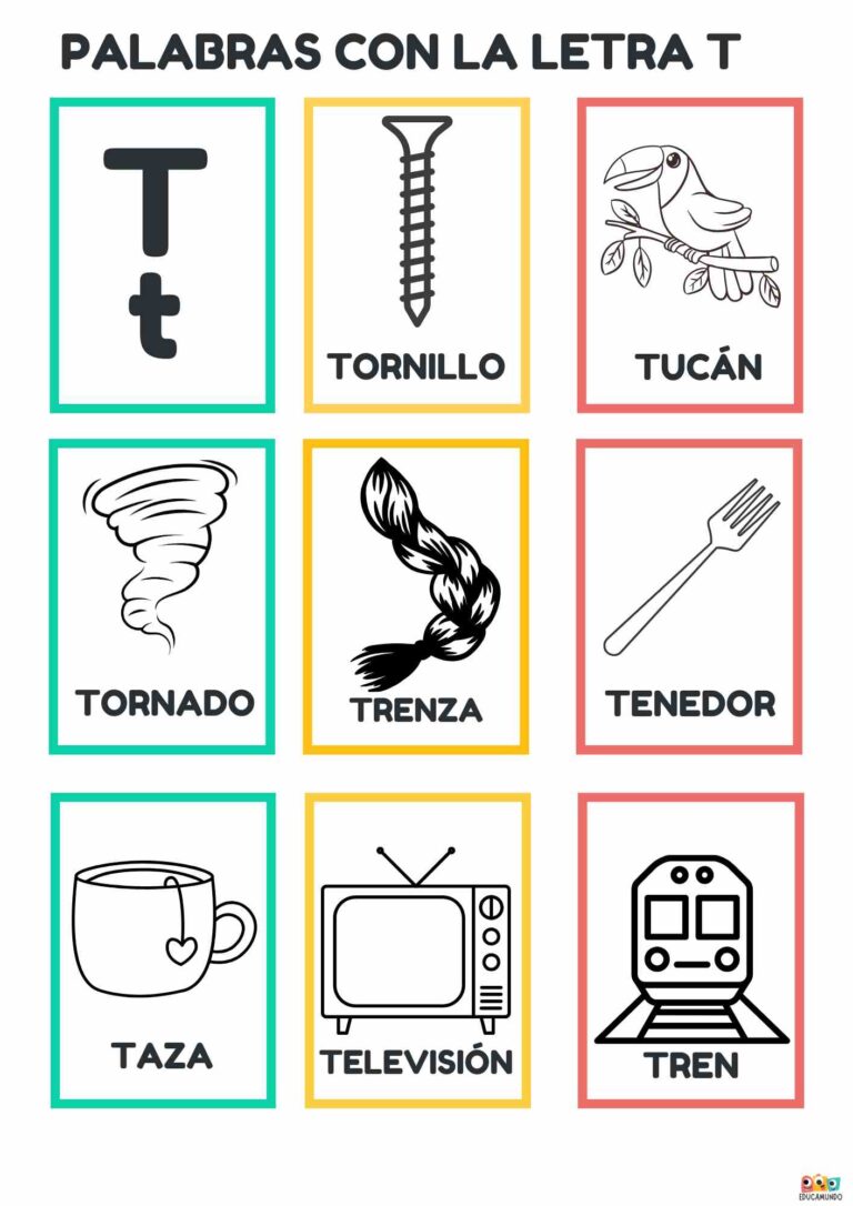 Palabras con la letra T - EducaMundo