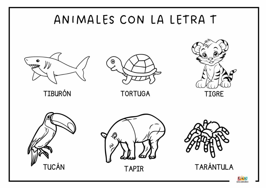 Dibujos con la Letra T - EducaMundo