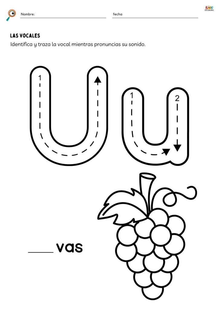Vocales para Colorear - EducaMundo
