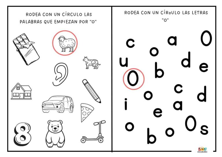 Trazo de la Letra O - EducaMundo