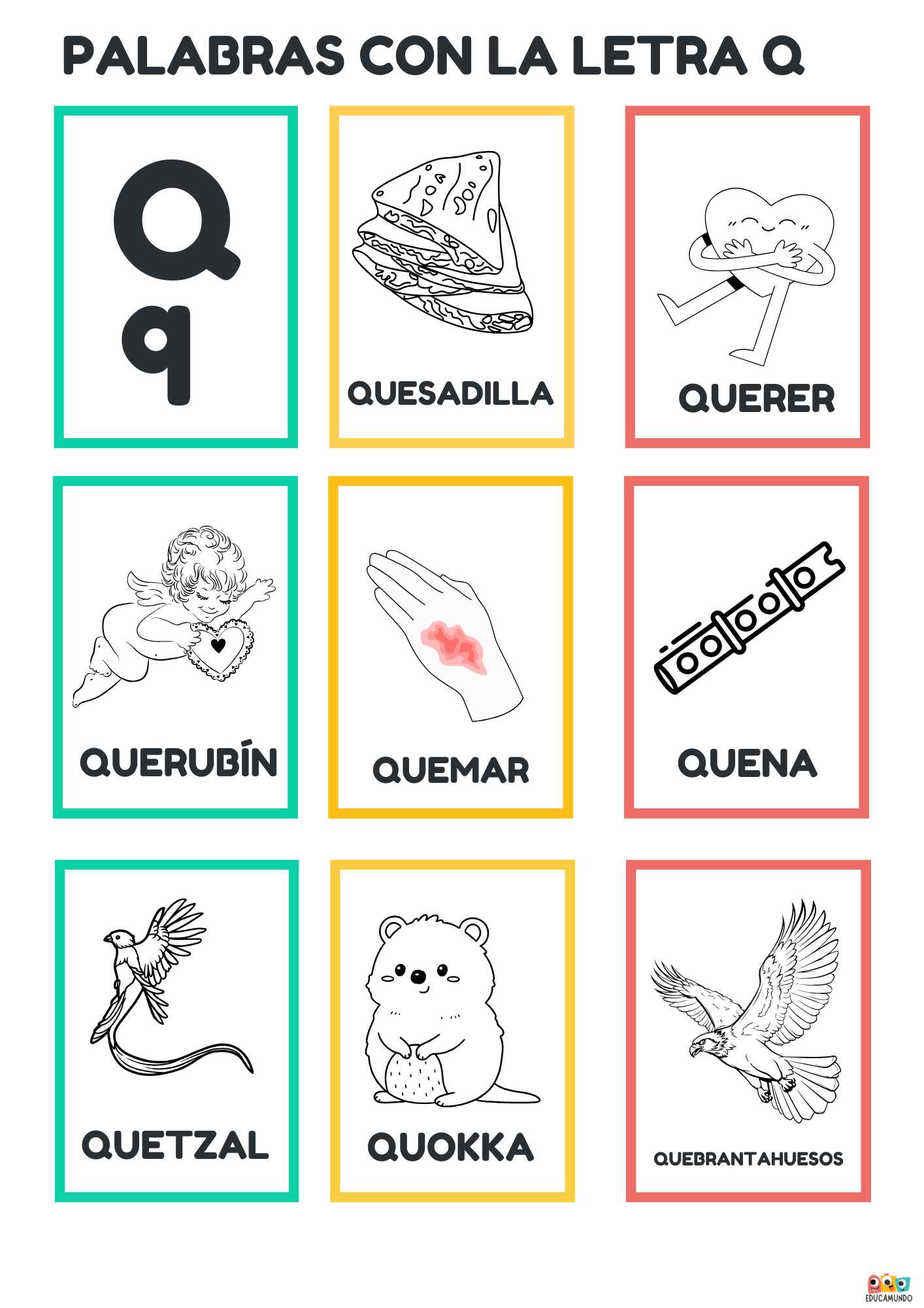 Palabras con la letra Q - EducaMundo