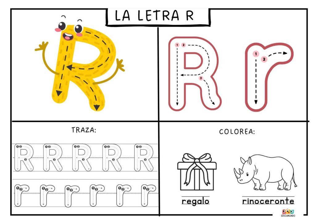 Trazo de la Letra R - EducaMundo