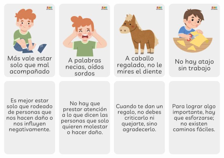 Refranes con dibujos | EducaMundo