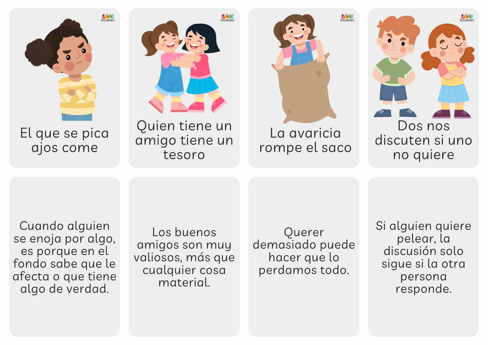 Refranes con dibujos | EducaMundo