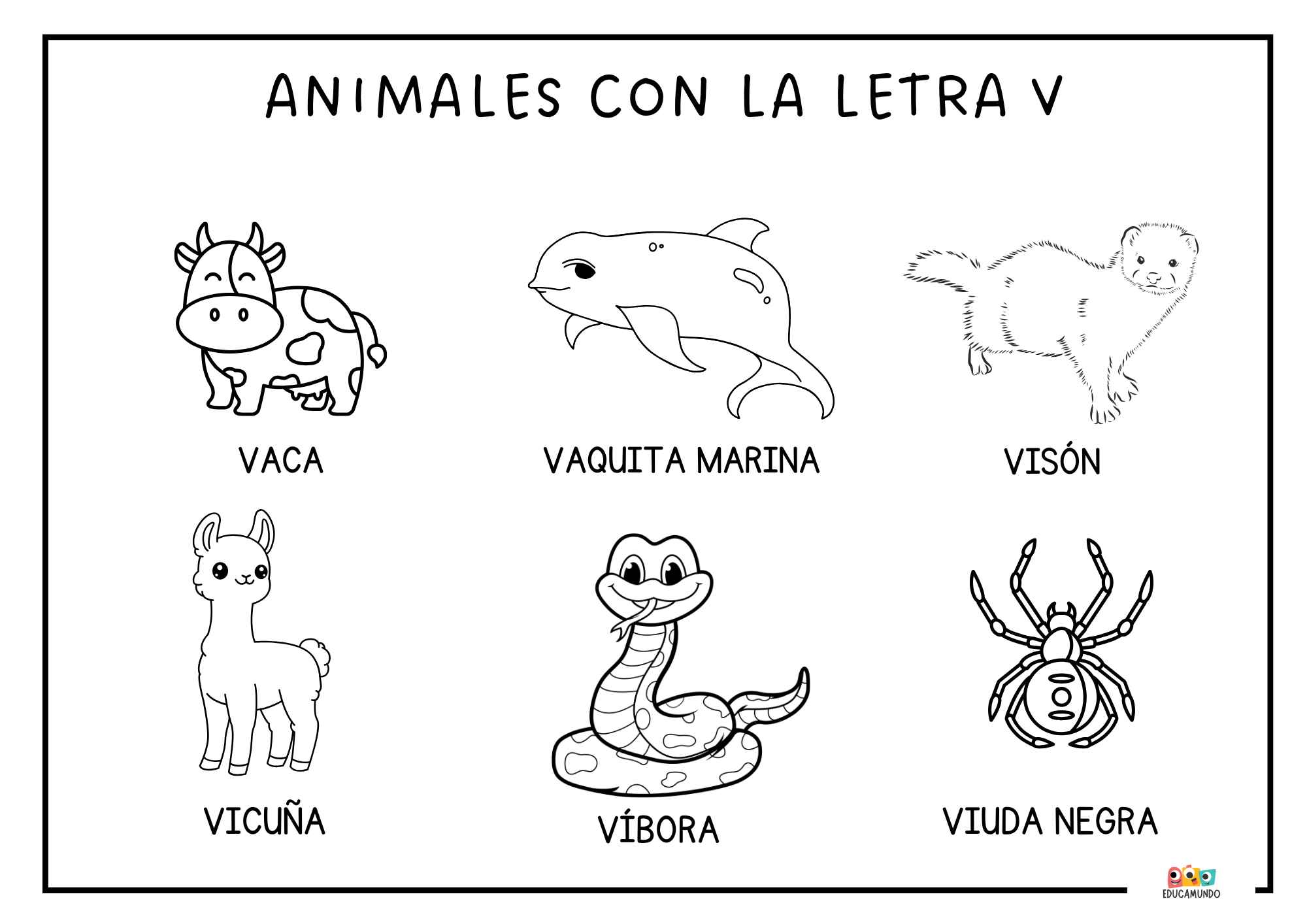 Dibujos con la letra V | EducaMundo