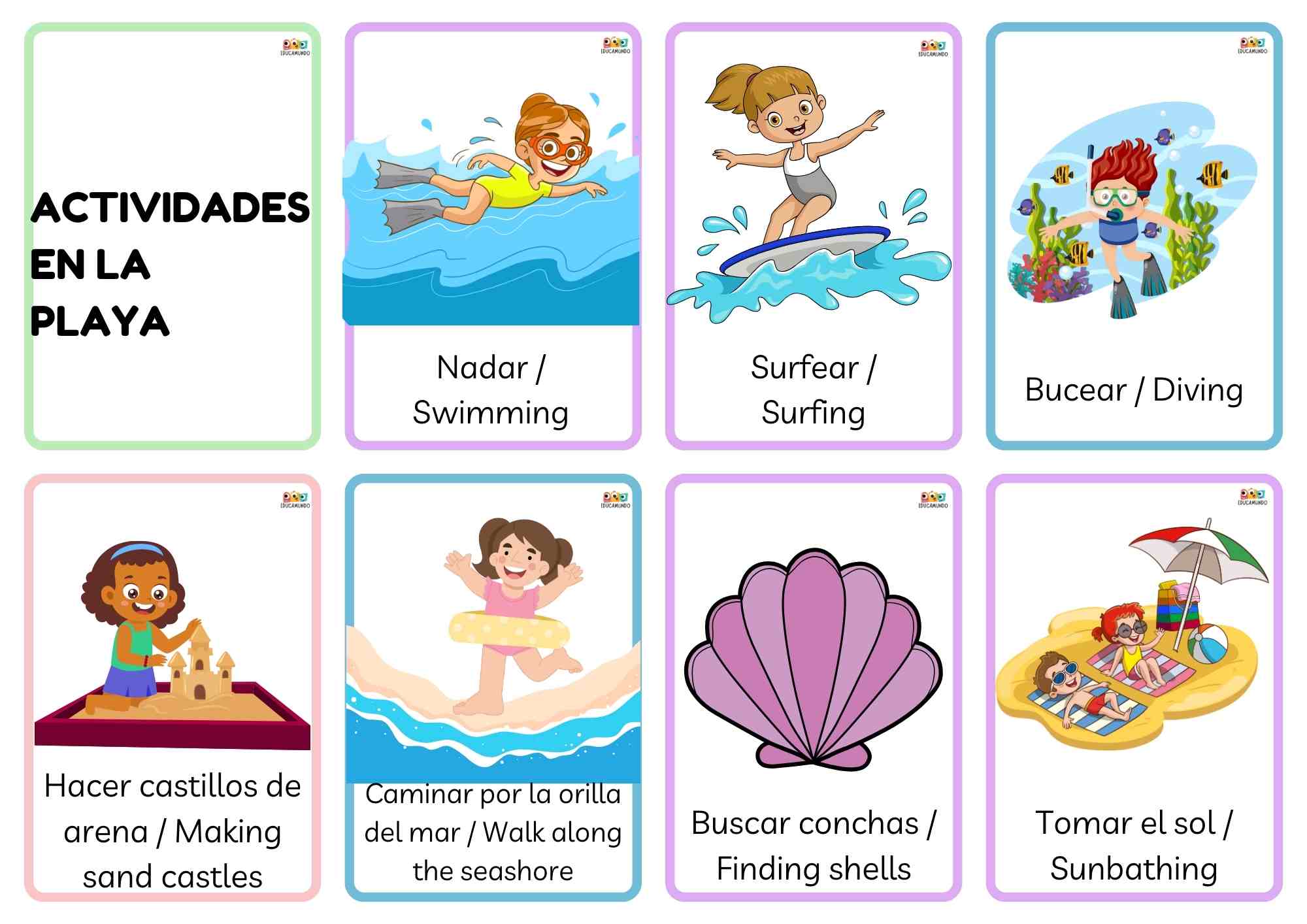 Vocabulario de playa en inglés | EducaMundo