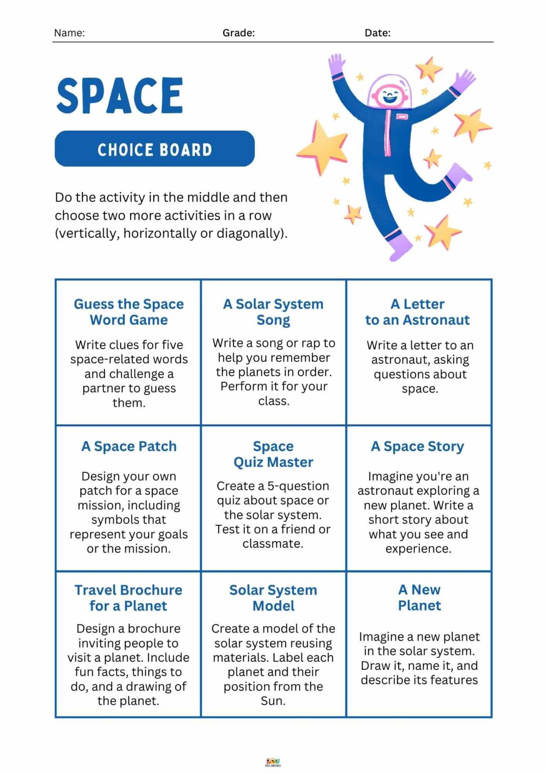 El Espacio en Inglés – Vocabulario y Actividades | EducaMundo