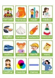 Palabras con ME | EducaMundo