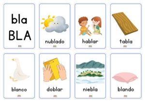 Palabras con bla ble bli blo blu | EducaMundo