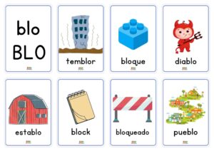 Palabras con bla ble bli blo blu | EducaMundo
