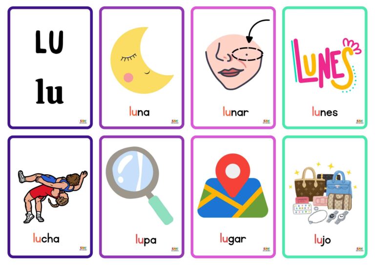 Palabras con La, Le, Li, Lo y Lu | EducaMundo