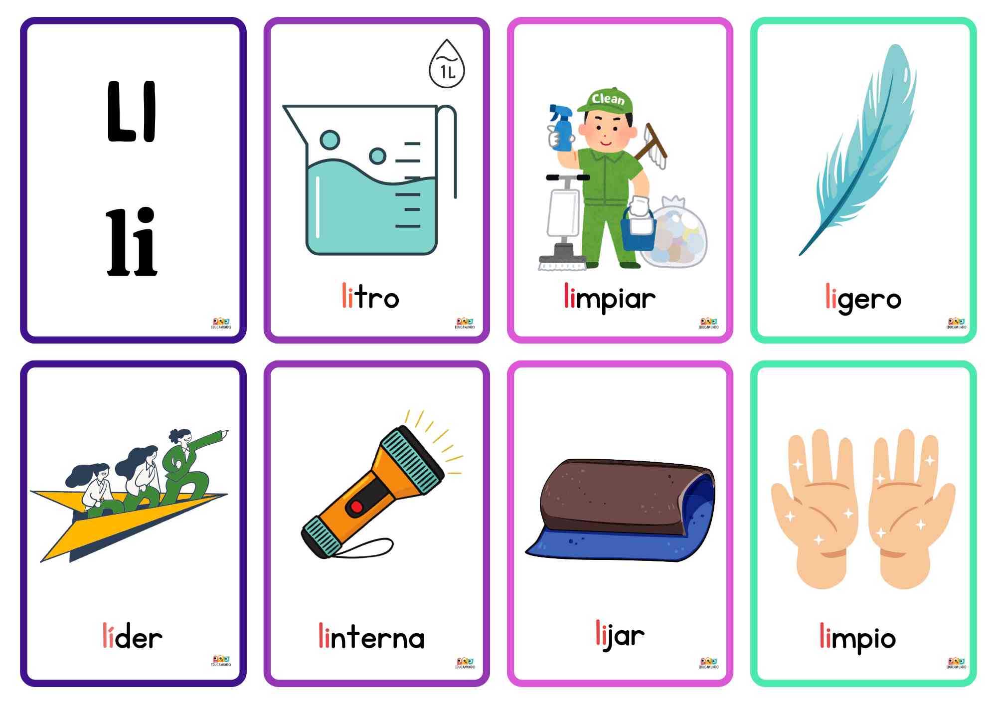 Palabras con La, Le, Li, Lo y Lu | EducaMundo