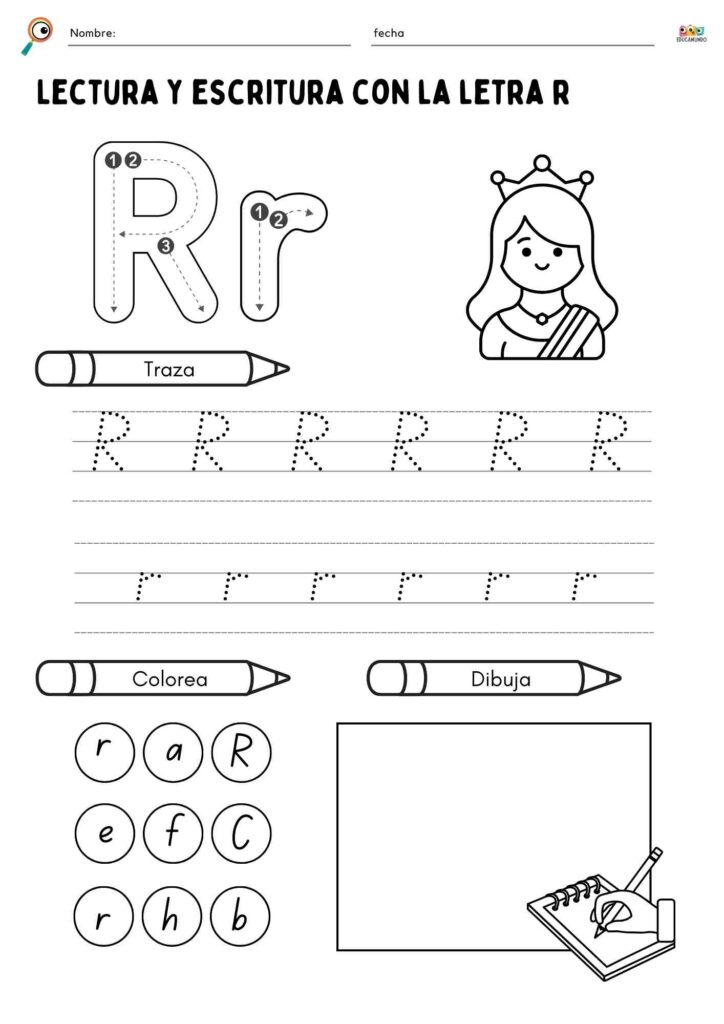 Lectoescritura actividades con la letra R | EducaMundo
