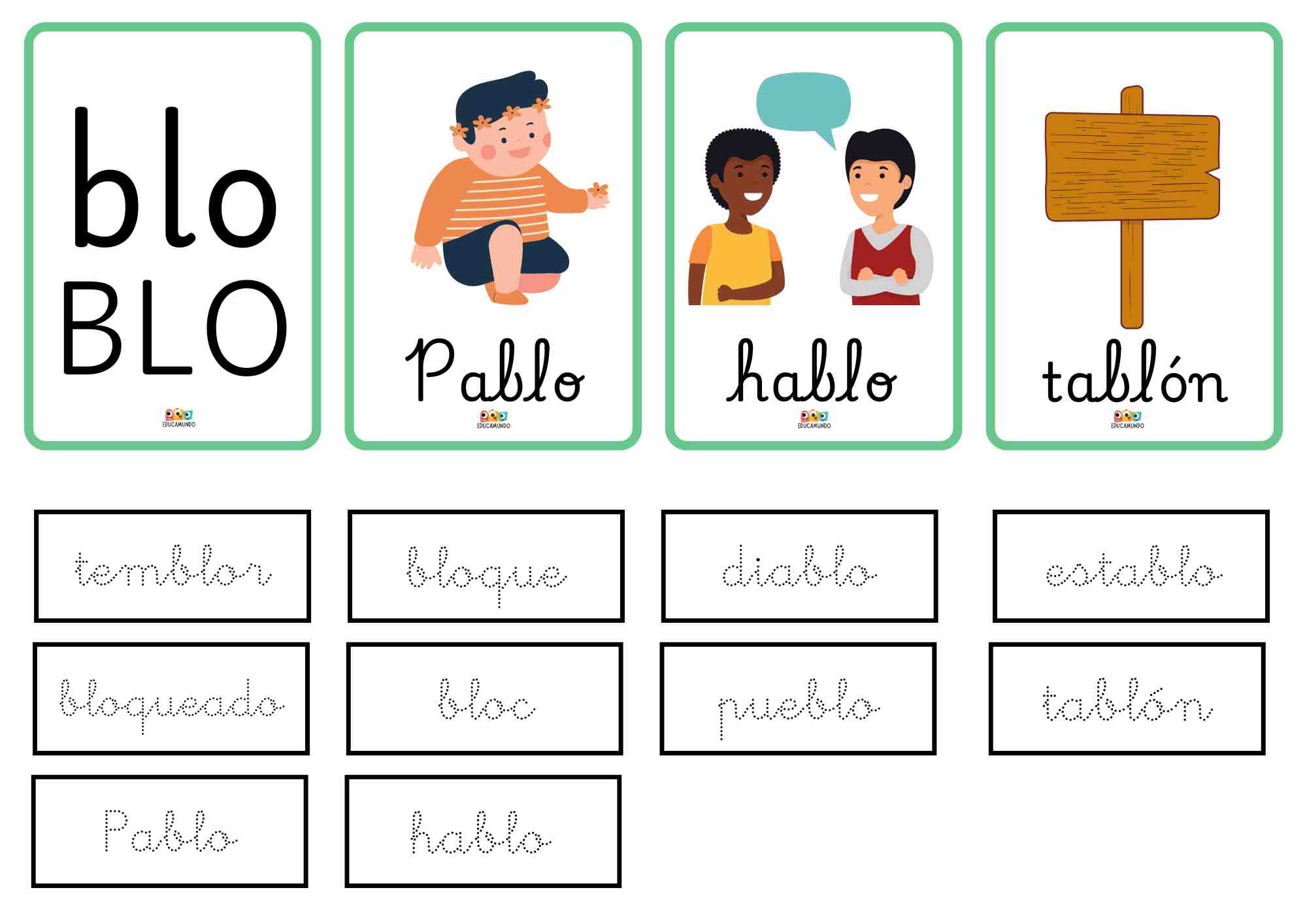 Palabras con BLO | EducaMundo